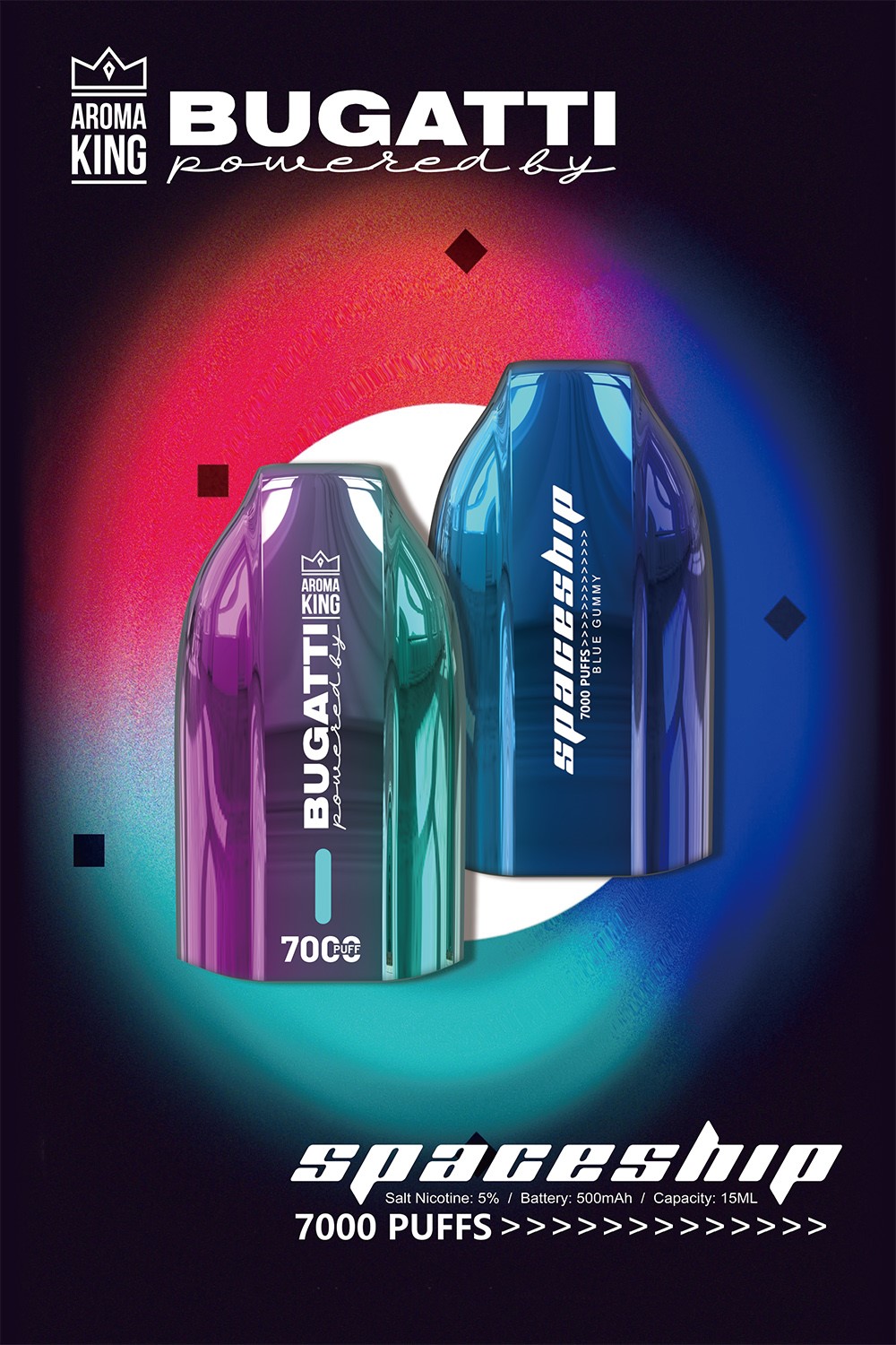 BUGATTI DISPOSABLE VAPE ( 7000PUFFS / 15ML) - Linkvan